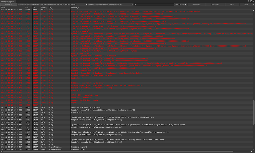 구글 페러데이션 로그인 (GPGS) 및 초기화 400 오류 - 문의 게시판 - 뒤끝 커뮤니티